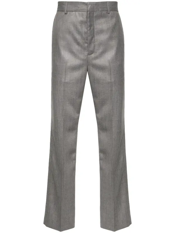 Acne Studios Pressed-crease Mélange Trousers