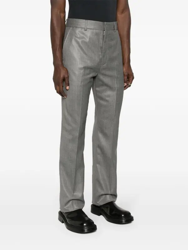 Acne Studios Pressed-crease Mélange Trousers