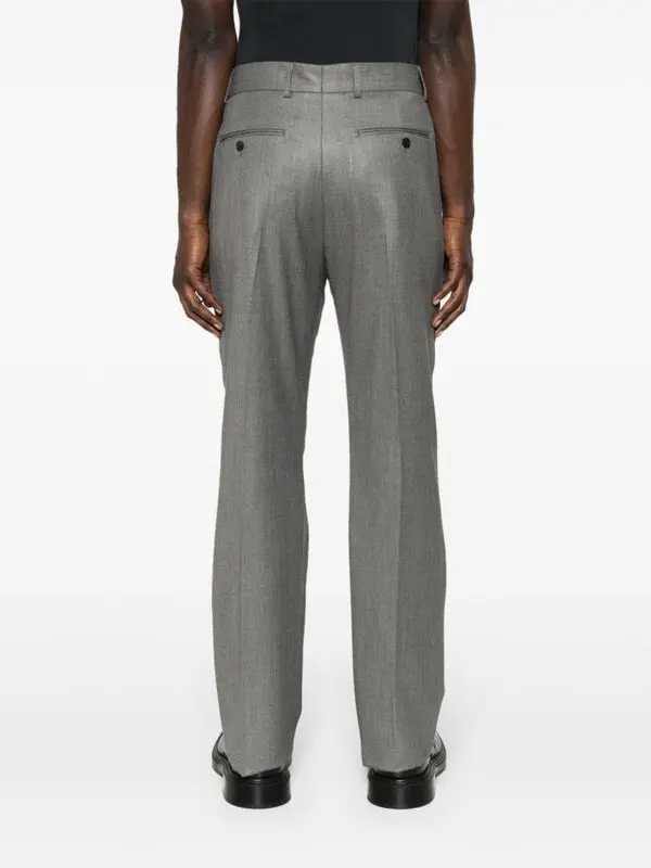 Acne Studios Pressed-crease Mélange Trousers