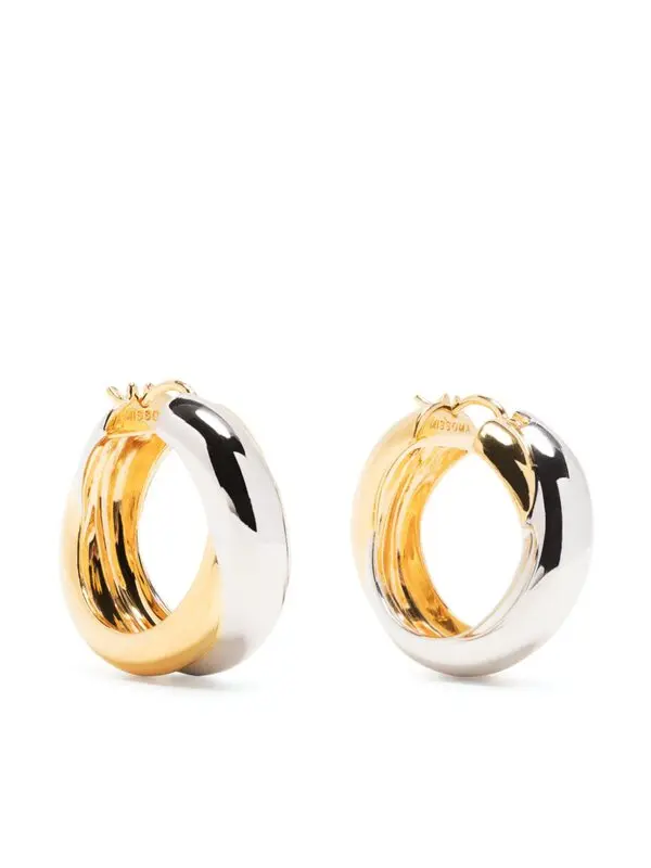 MISSOMA X Lucy Williams Two-tone Entwine Hoops - Gold