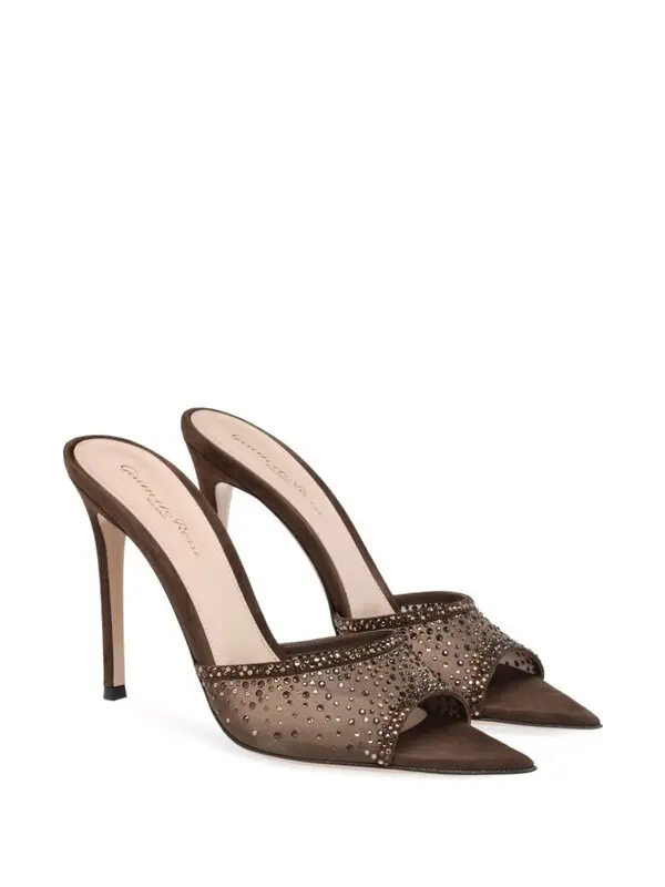 GIANVITO ROSSI Rania 105mm Crystal-embellished Sandals