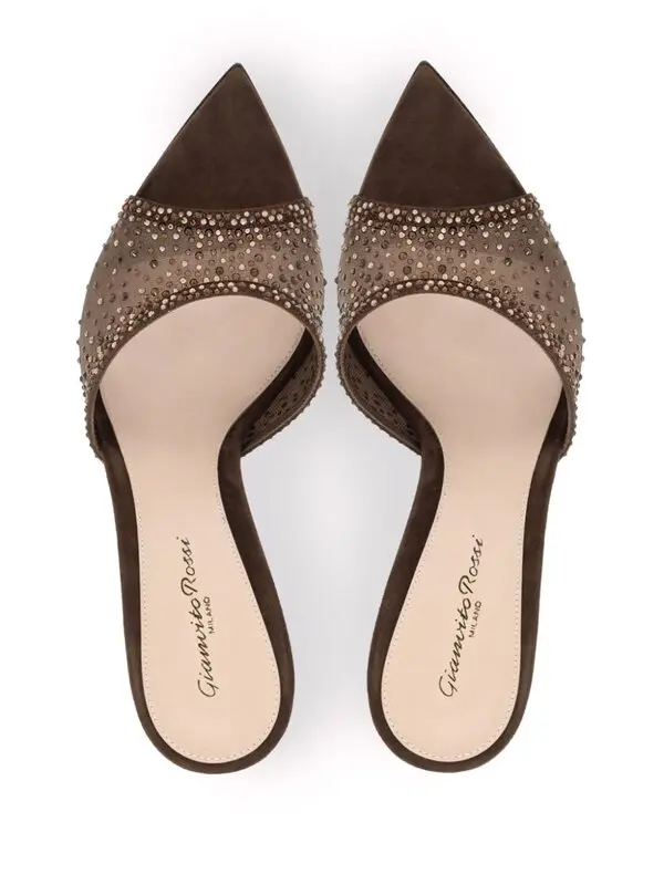GIANVITO ROSSI Rania 105mm Crystal-embellished Sandals