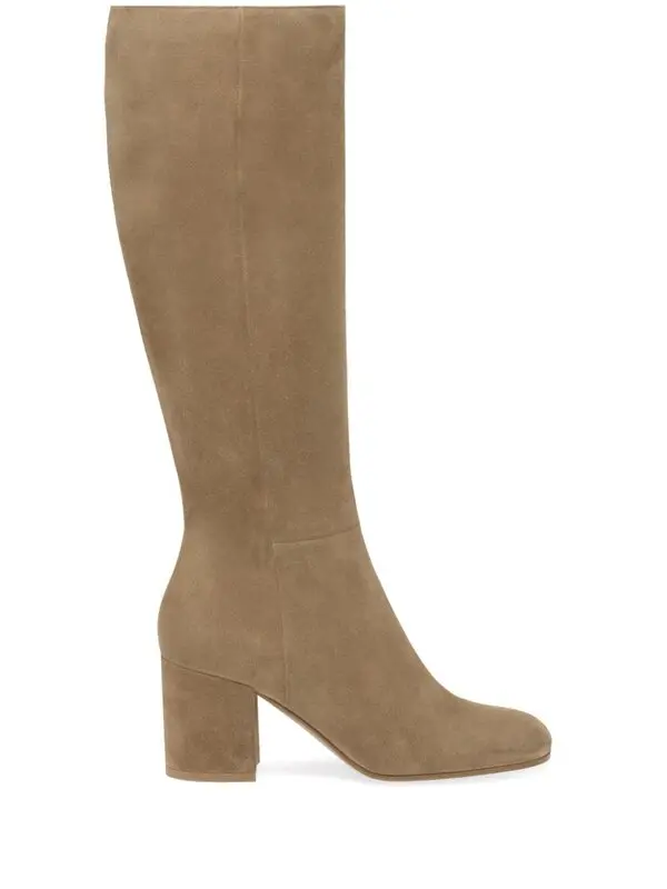 GIANVITO ROSSI Joelle 70mm Suede Boots - Neutrals
