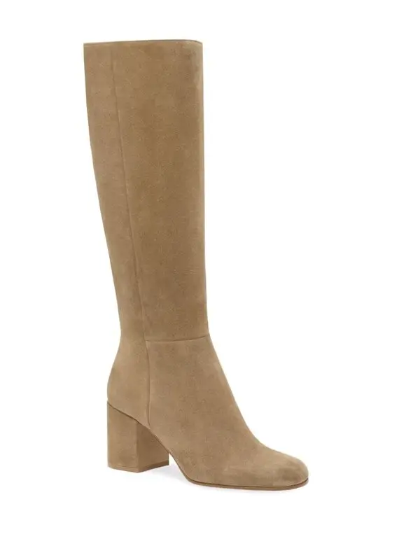GIANVITO ROSSI Joelle 70mm Suede Boots - Neutrals