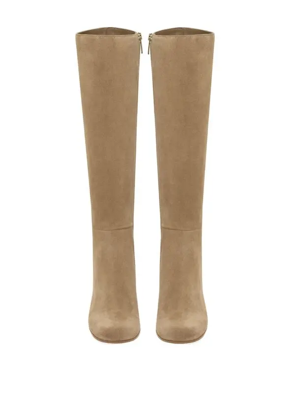 GIANVITO ROSSI Joelle 70mm Suede Boots - Neutrals