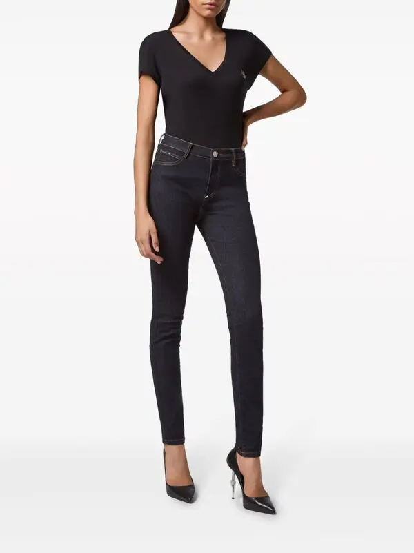 Philipp Plein Logo-plaque Skinny Jeans - Black