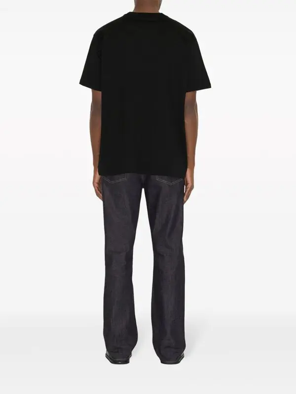 Burberry Logo-print Cotton T-shirt - Black