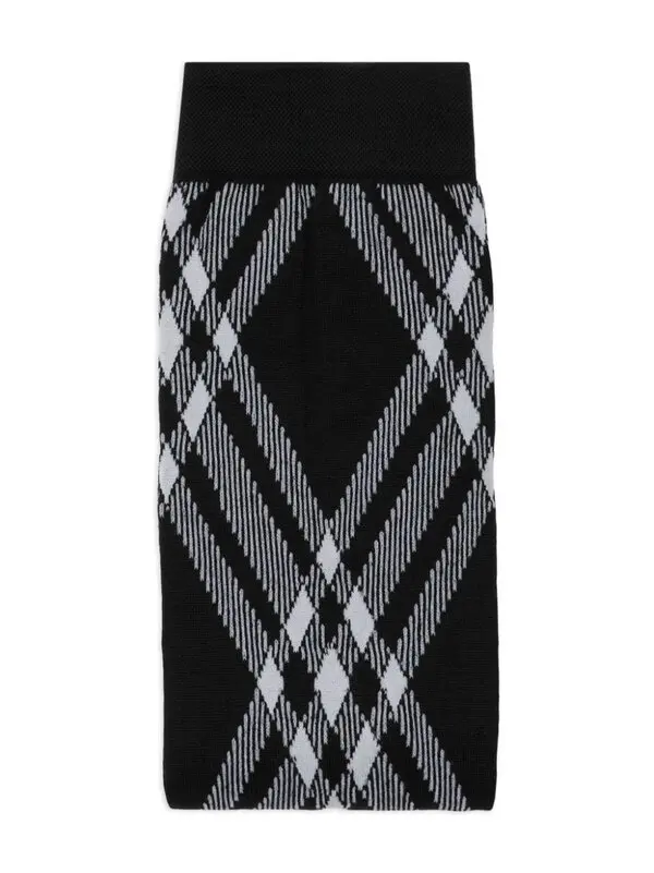 Burberry Check-print Wool-blend Tights