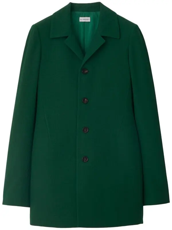 Burberry Single-breasted Wool Coat