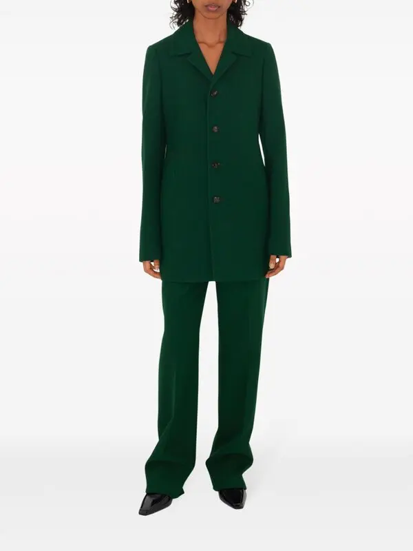 Burberry Single-breasted Wool Coat