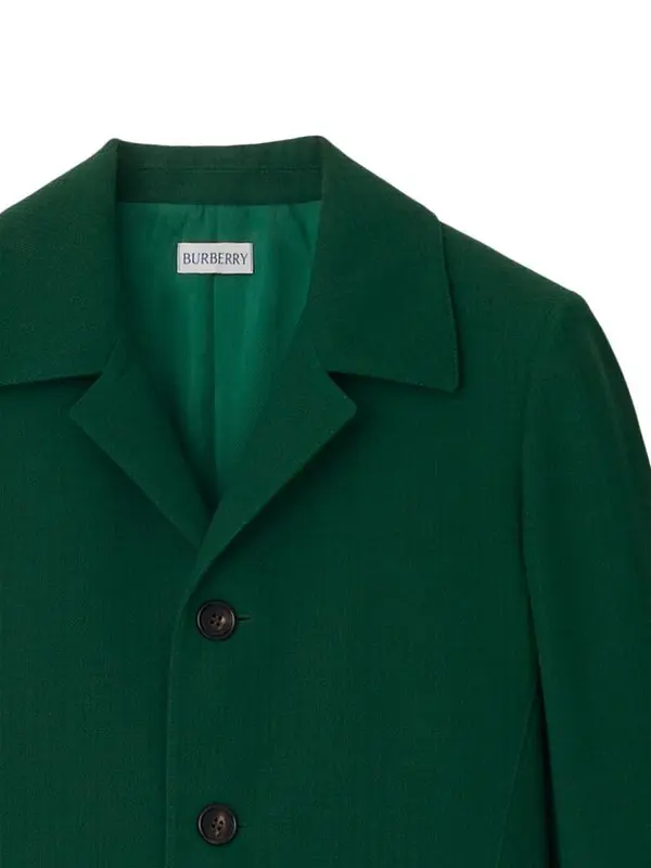 Burberry Single-breasted Wool Coat
