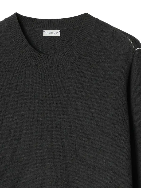 Burberry Equestrian Knight Cashmere Jumper - Black