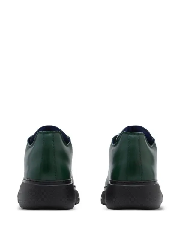 Burberry Ranger Leather Sneakers - Green