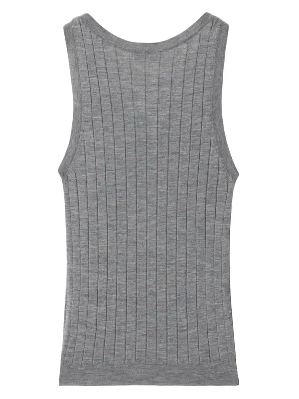 Burberry Intarsia Logo Cashmere Vest