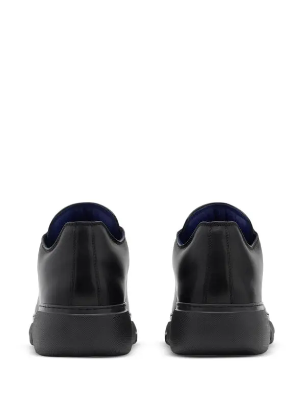Burberry Ranger Leather Sneakers - Black