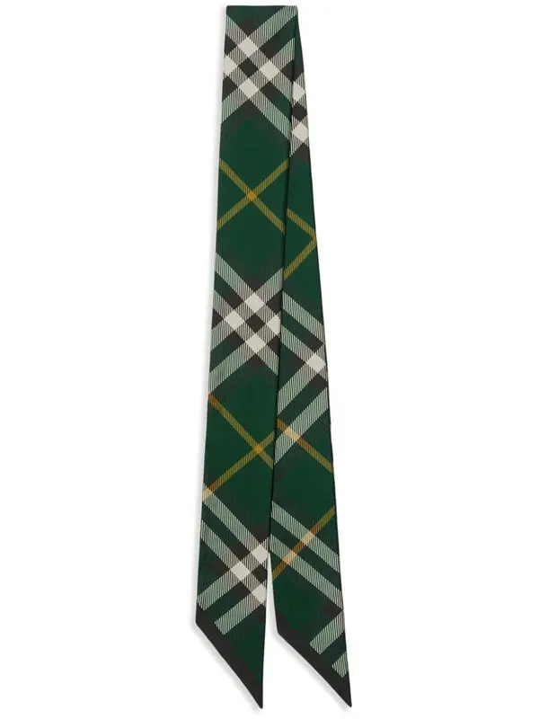 Burberry Vintage Check Silk Scarf - Green