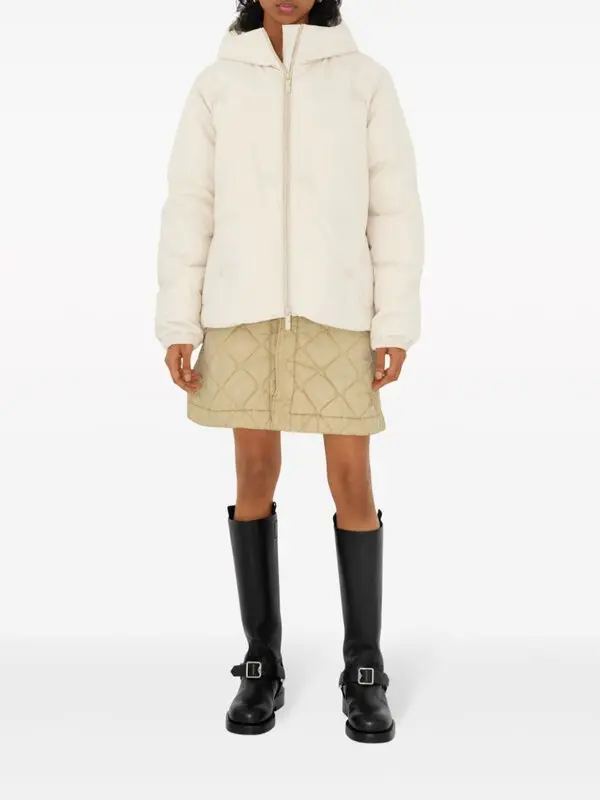 Burberry Diamond-quilted Miniskirt - Neutrals