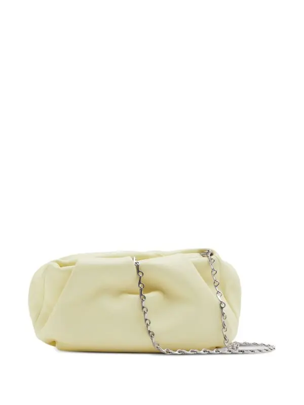 Burberry Rose Chain Leather Clutch - Neutrals
