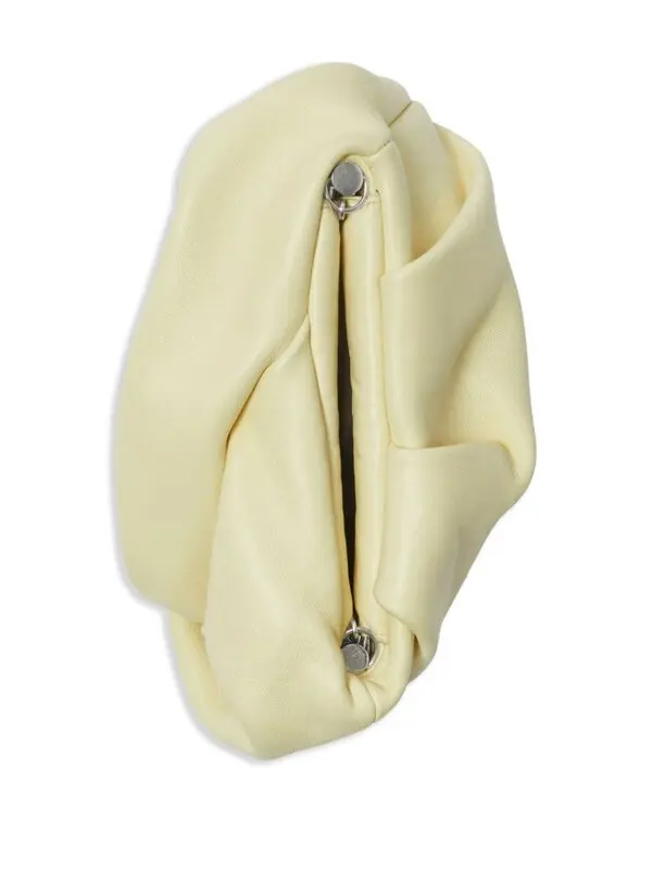 Burberry Rose Chain Leather Clutch - Neutrals