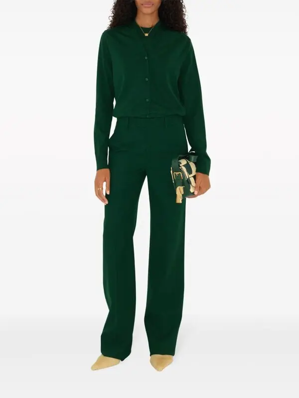 Burberry Fine-knit Wool Cardigan - Green
