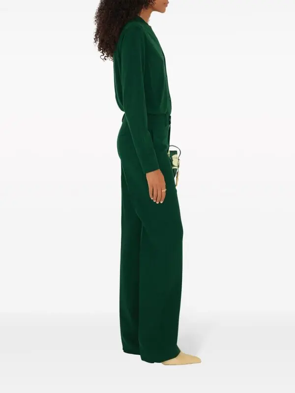 Burberry Fine-knit Wool Cardigan - Green