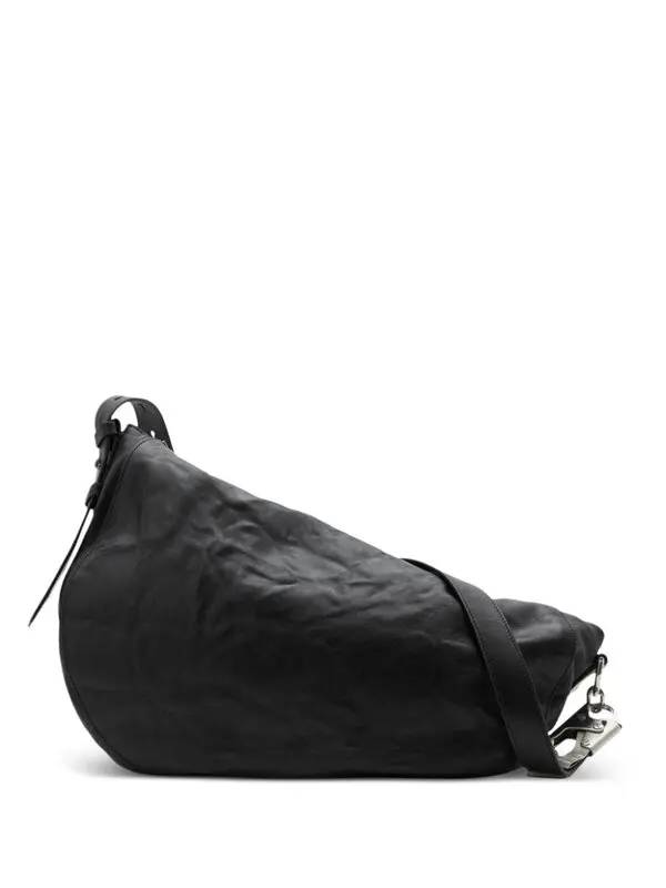 Burberry Medium Knight Leather Tote Bag - Black