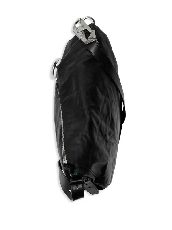 Burberry Medium Knight Leather Tote Bag - Black