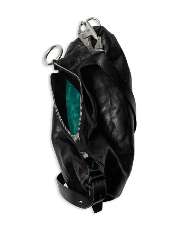 Burberry Medium Knight Leather Tote Bag - Black