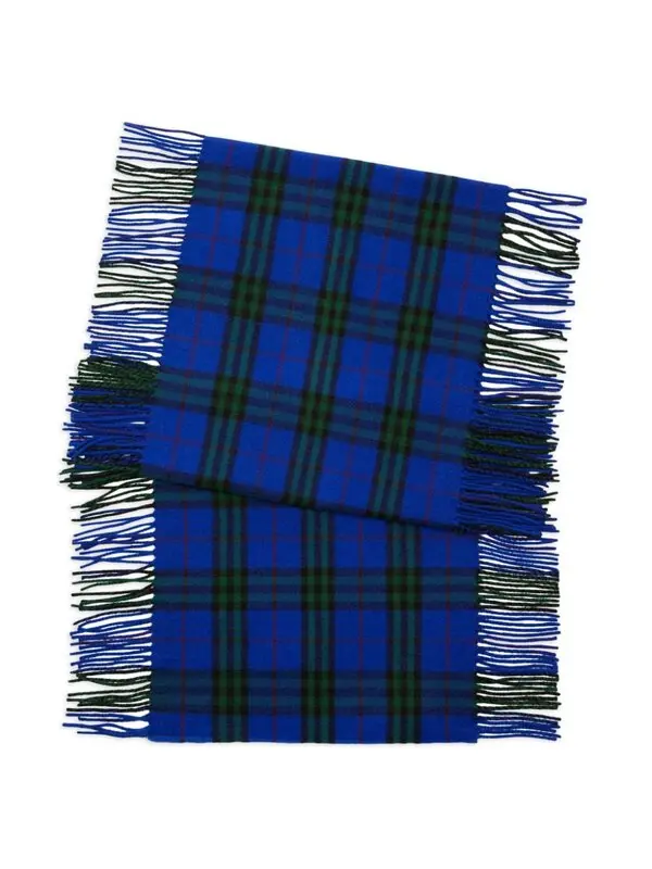 Burberry Check-pattern Cashmere Scarf