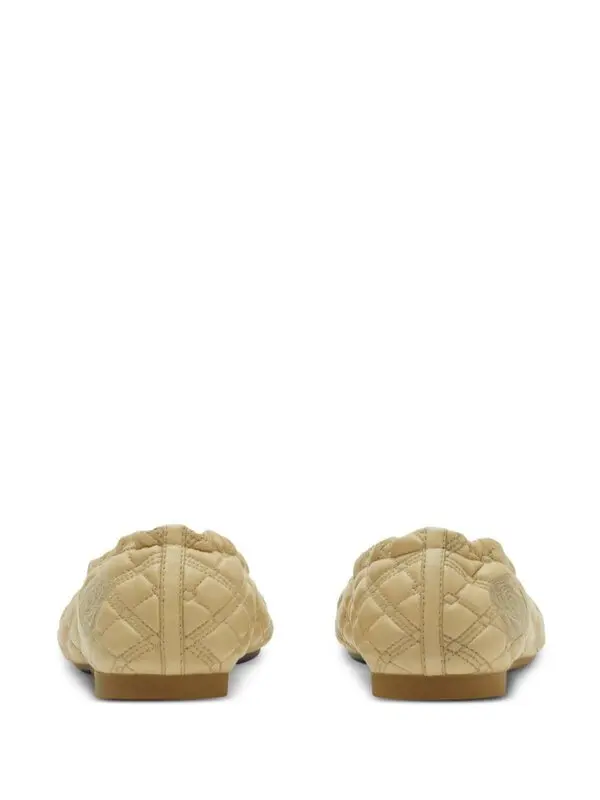 Burberry Quilted Leather Ballerina Flats