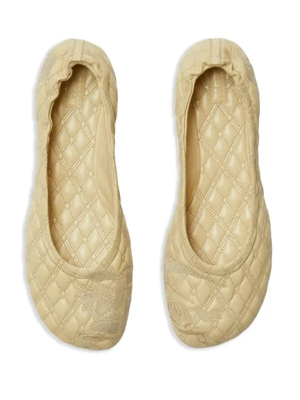 Burberry Quilted Leather Ballerina Flats