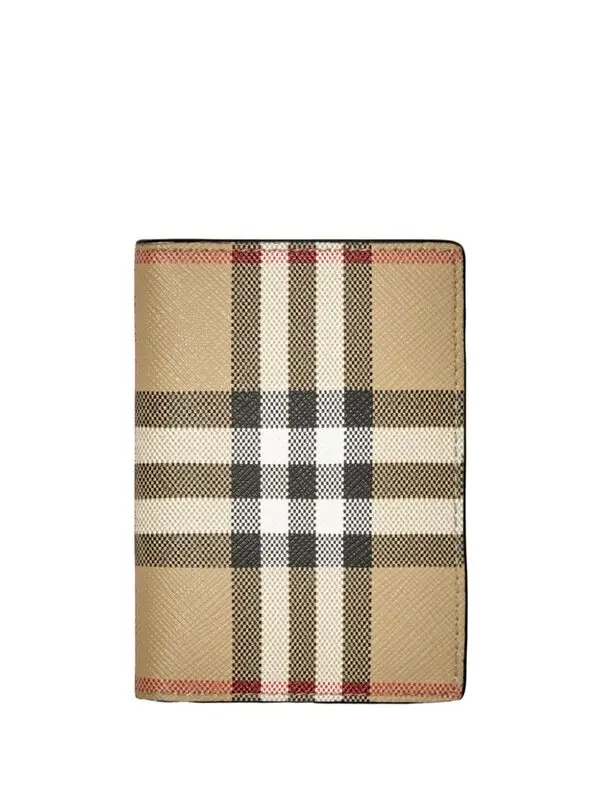Burberry Vintage Check Leather Wallet