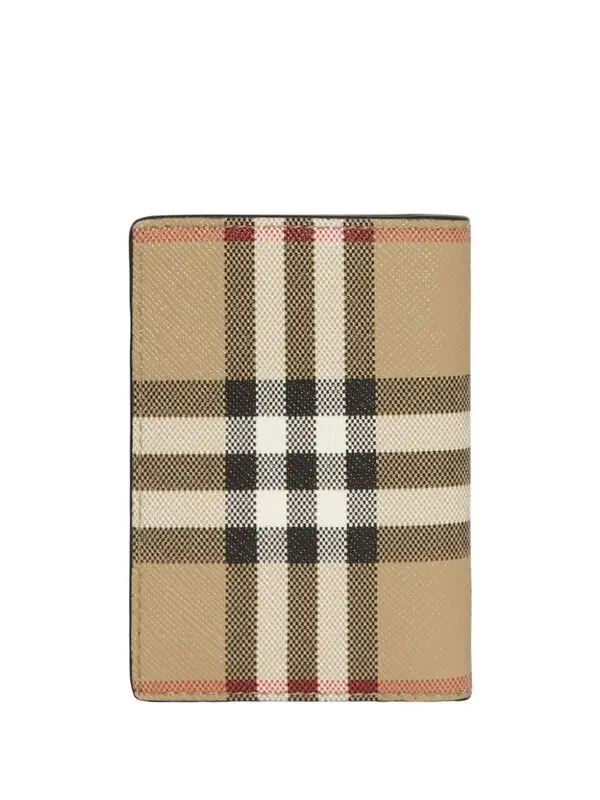 Burberry Vintage Check Leather Wallet