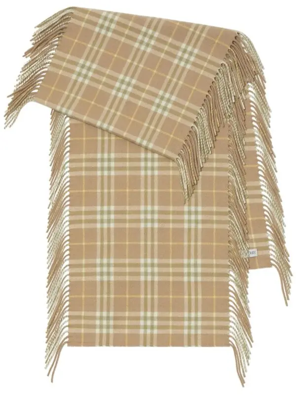 Burberry Vintage Check Cashmere Scarf - Neutrals
