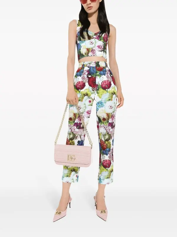Dolce & Gabbana Floral-print Corset Top