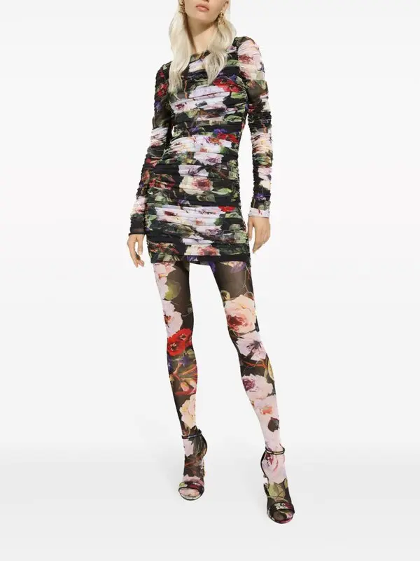 Dolce & Gabbana Floral-print Short Dress