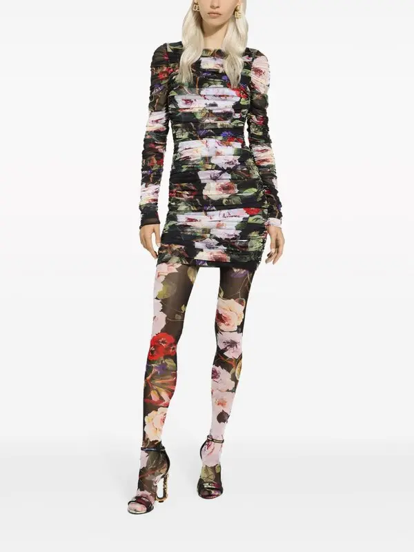 Dolce & Gabbana Floral-print Short Dress