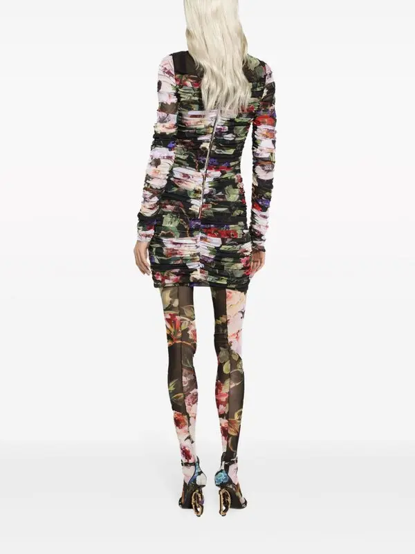 Dolce & Gabbana Floral-print Short Dress