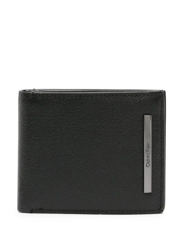 Calvin Klein Logo-plaque Bi-fold Leather Wallet
