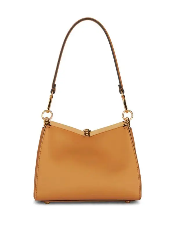 Etro Mini Vela Bag With Medallion Closure - Brown