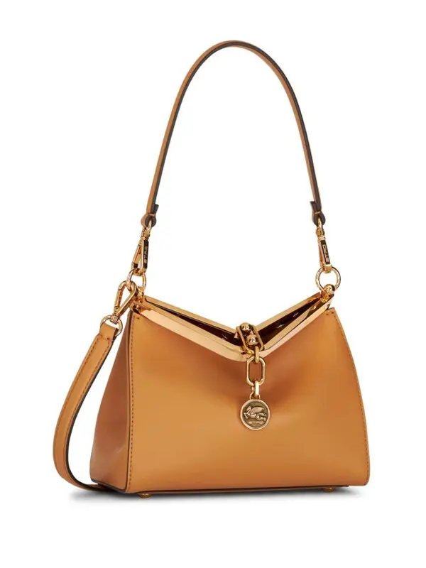 Etro Mini Vela Bag With Medallion Closure - Brown