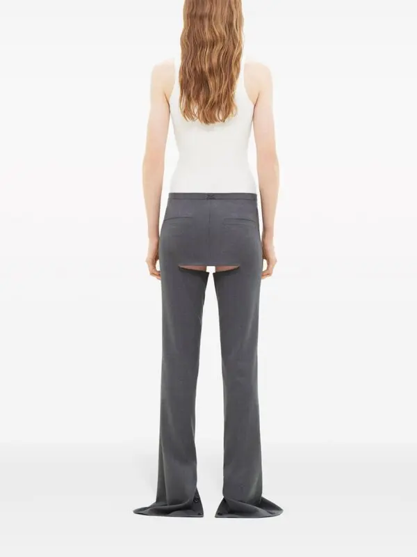 COURREGES Cut-out Tailored Wool Trousers