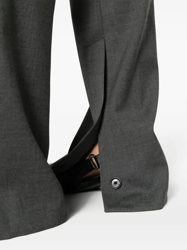 COURREGES Cut-out Tailored Wool Trousers