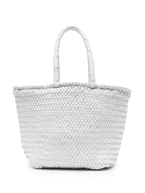 Dragon Diffusion Small Grace Basket Tote Bag - White