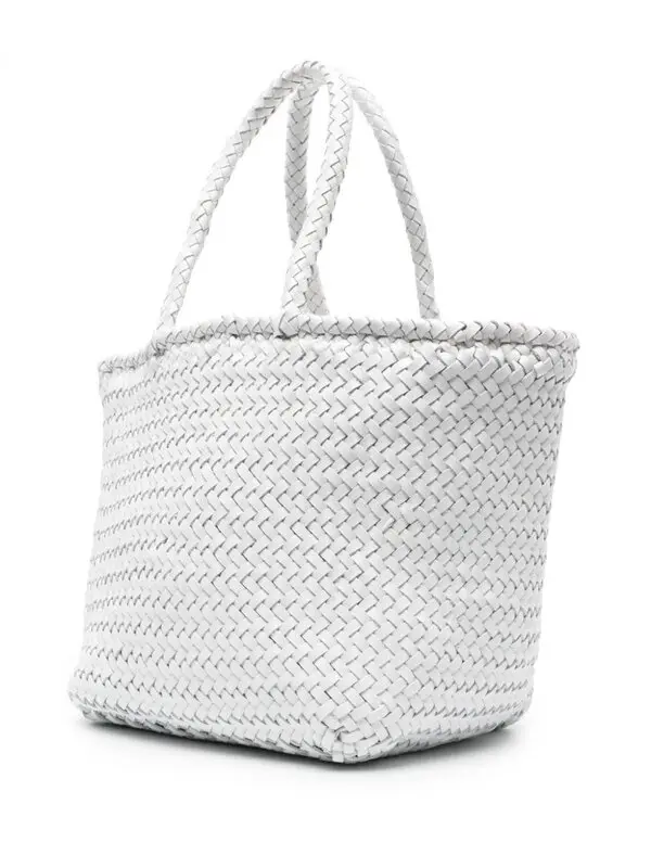 Dragon Diffusion Small Grace Basket Tote Bag - White