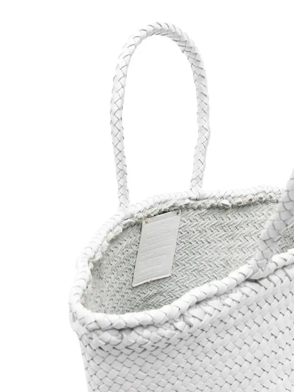 Dragon Diffusion Small Grace Basket Tote Bag - White