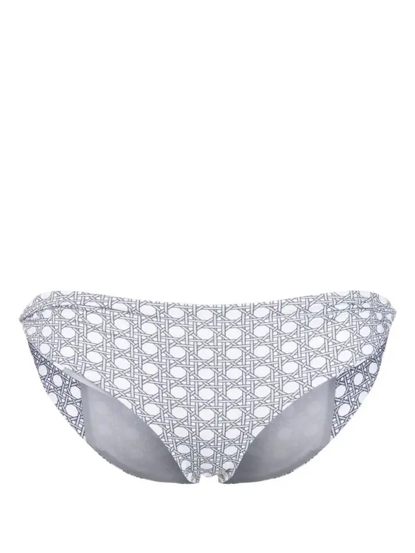 Marysia Venice Graphic-print Bikini Bottom - White