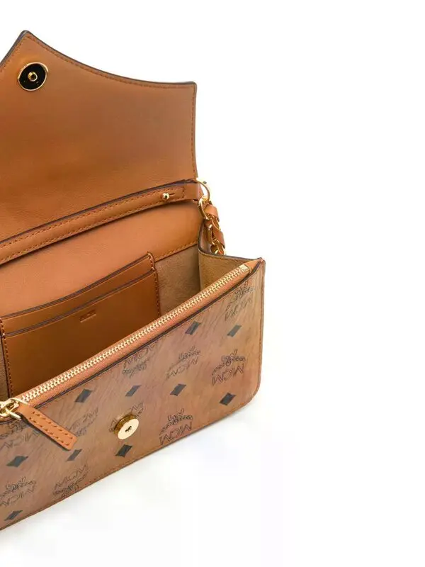 Mcm Mini Diamond Visetos Print Shoulder Bag