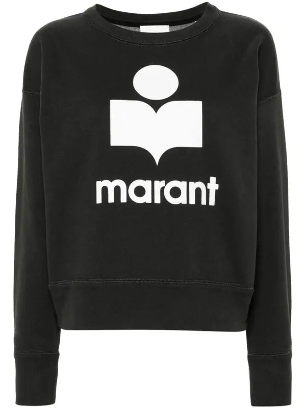 MARANT ETOILE Mobyli Flocked-logo Sweatshirt