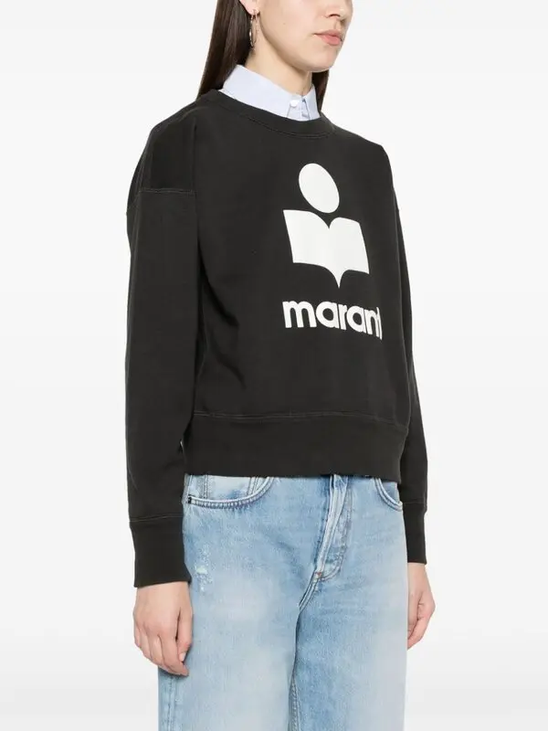 MARANT ETOILE Mobyli Flocked-logo Sweatshirt